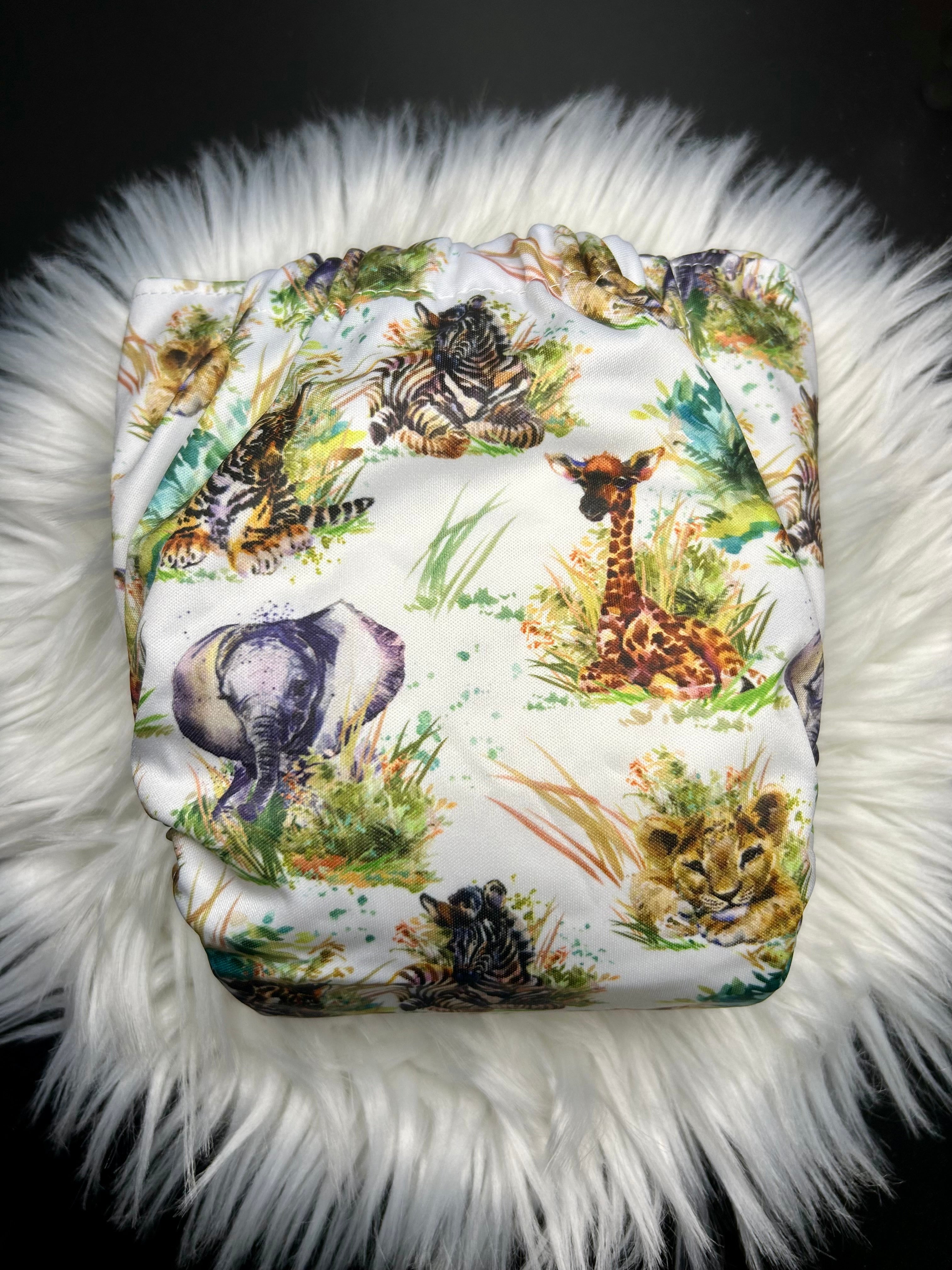 "Safari Animals"-In Stock – Sweet Cheeks Diaper