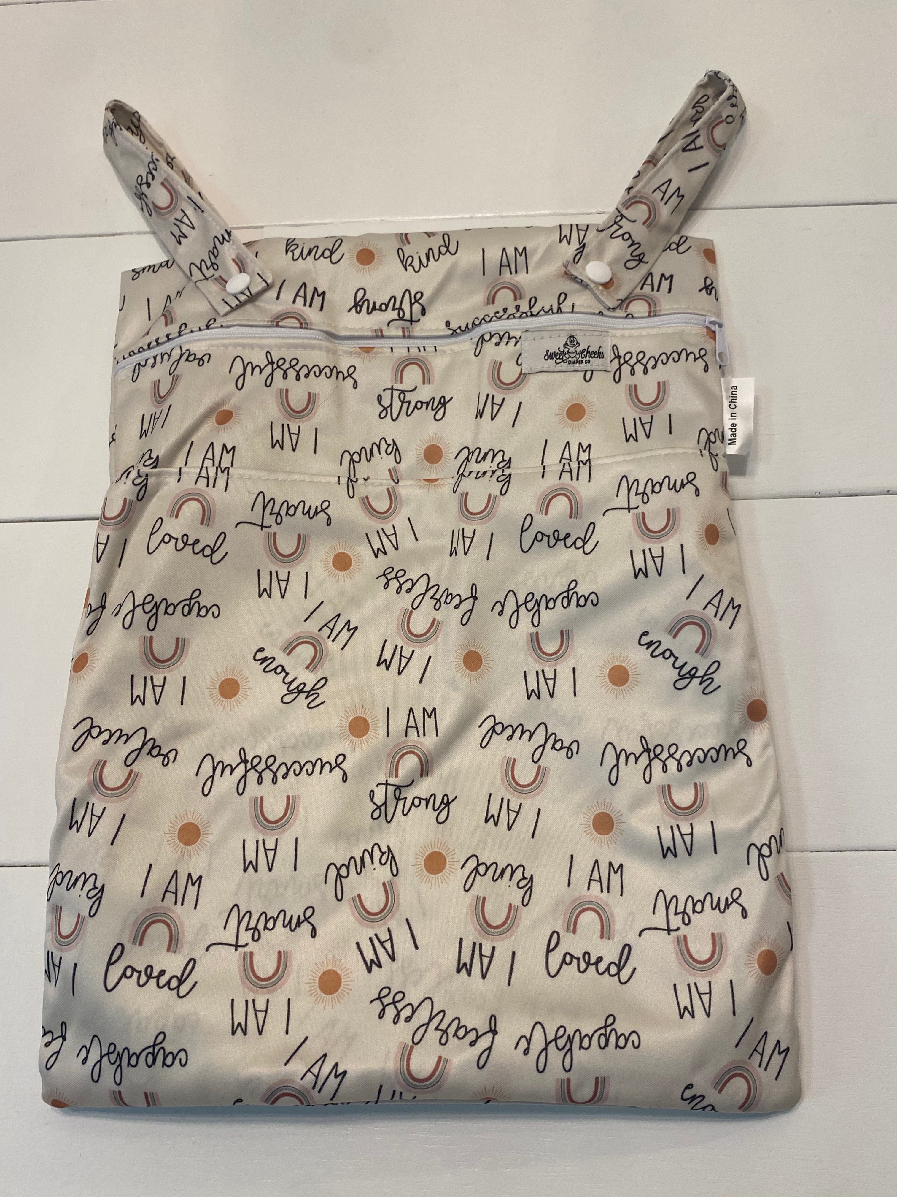 Wet Bag "Affirmations"-In Stock – Sweet Cheeks Diaper
