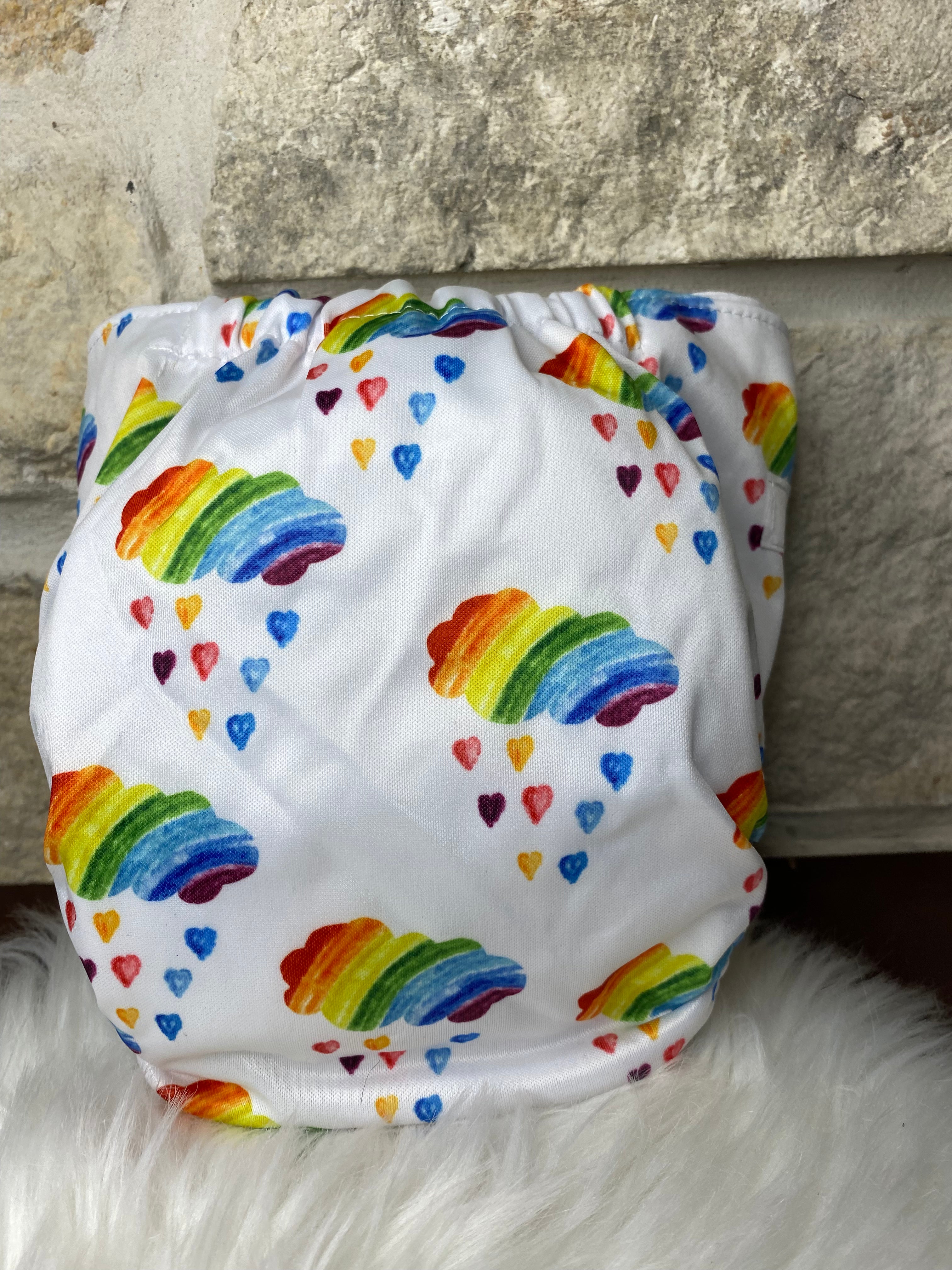 AIO Newborn "Watercolor Storm"-In Stock – Sweet Cheeks Diaper