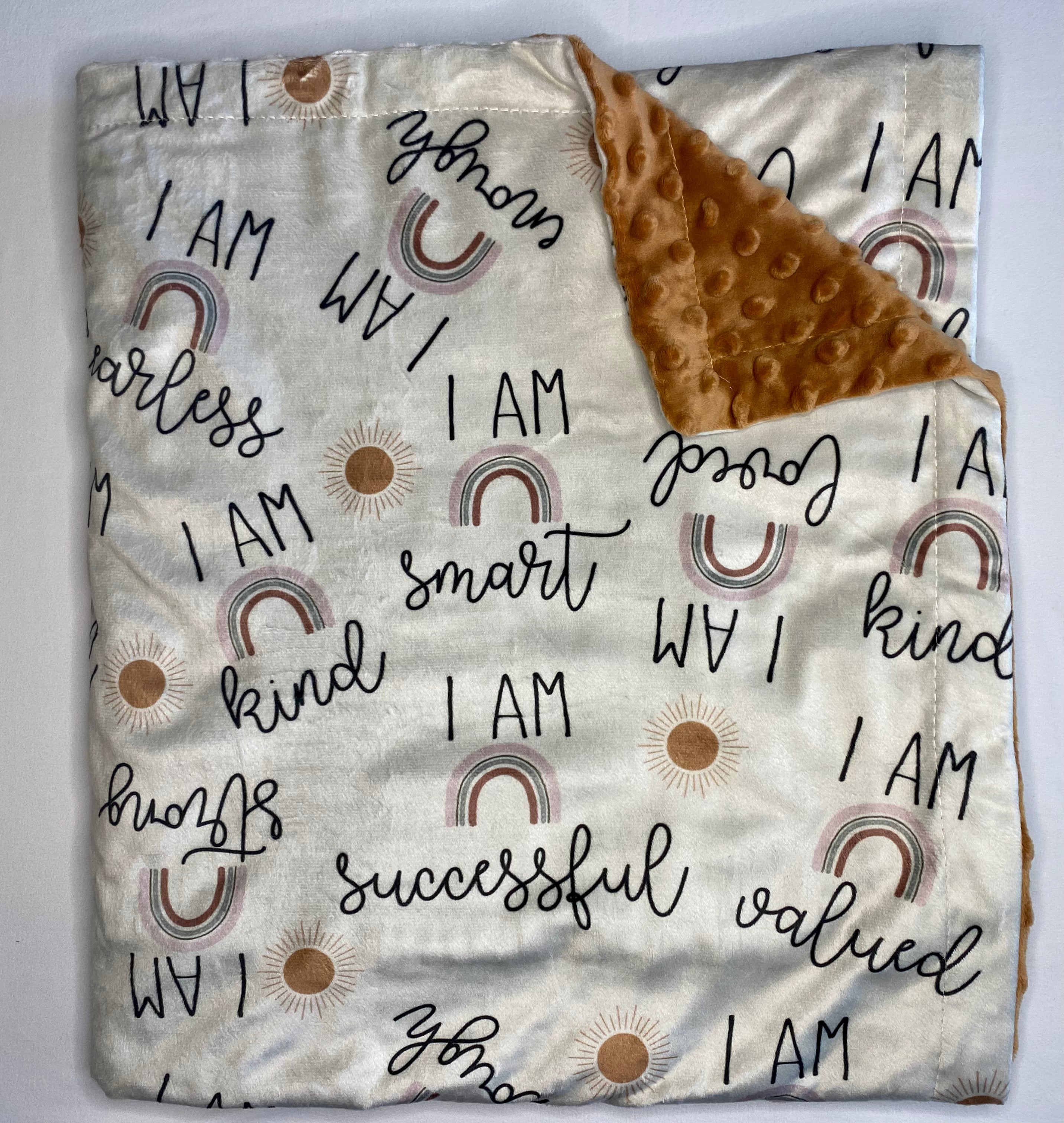 Minky Blanket "Affirmations"-In Stock – Sweet Cheeks Diaper