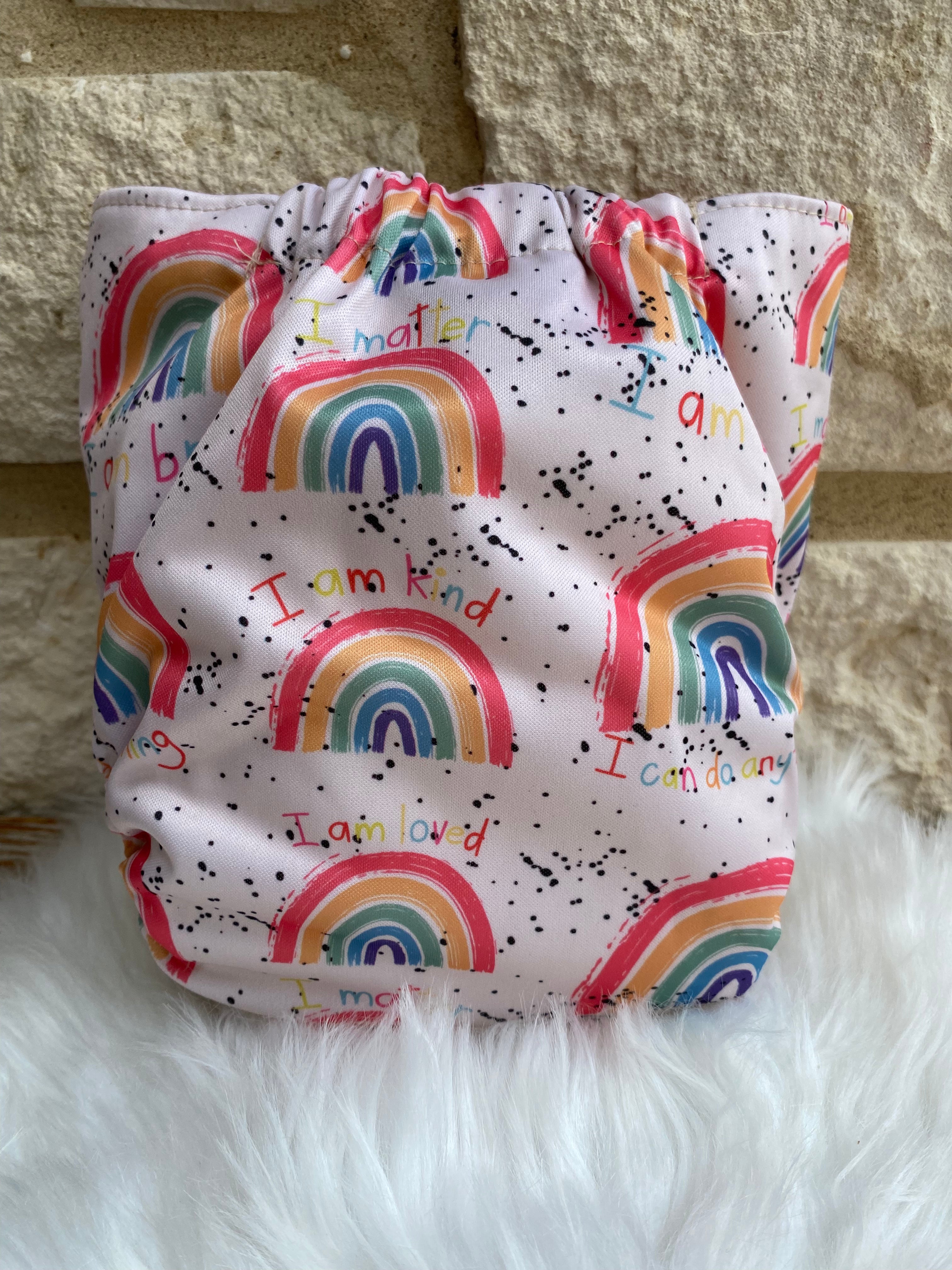 Cover "Rainbow Affirmations"-In Stock – Sweet Cheeks Diaper